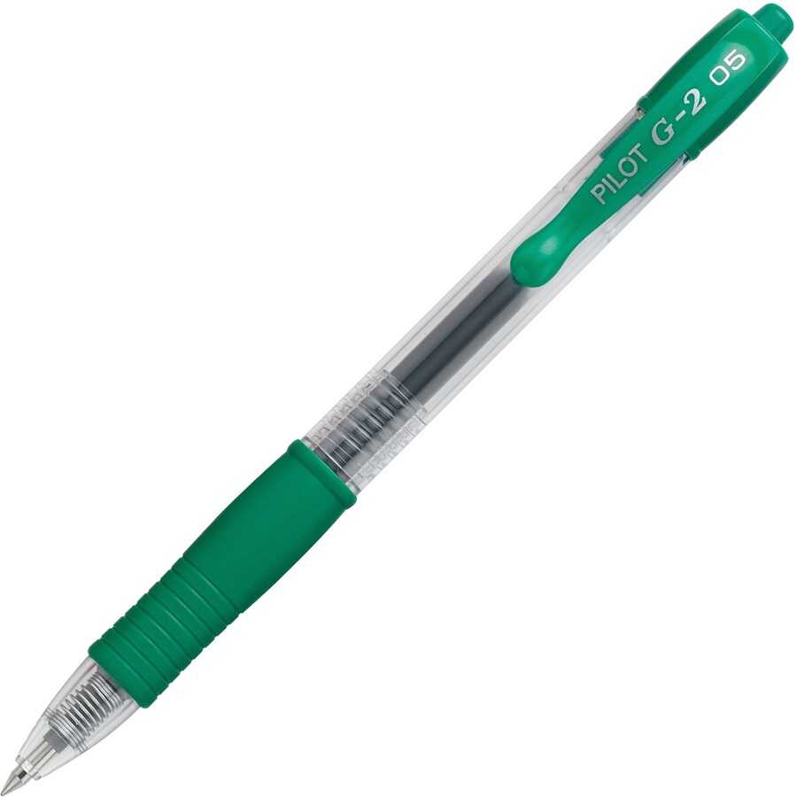 Pluma Pilot G2 Gel Retractil .5Mm Punto Extra Fino Verde | My Website